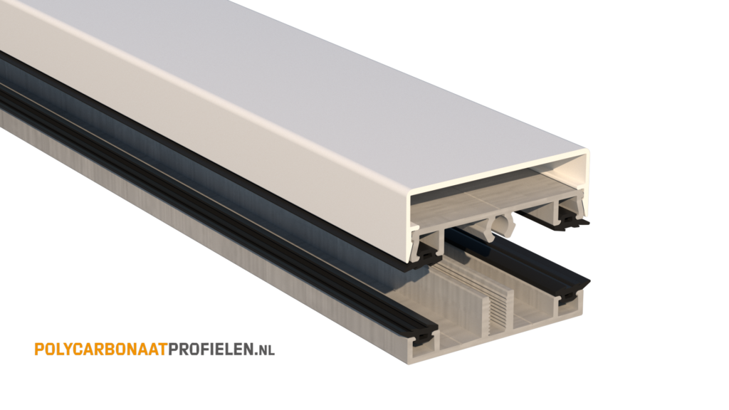 Profiel polycarbonaat platen set onderprofiel, afdekprofiel en ...